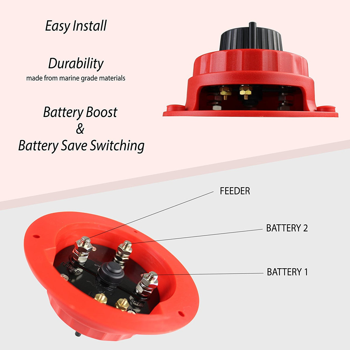 12 Volt Battery Switch – Salty Reef Marine Hardware